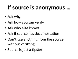 Using unnamed sources | PPT