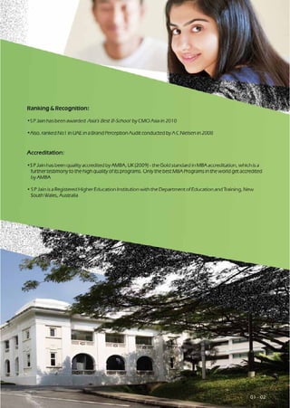 S p jain global bba brochure | PDF
