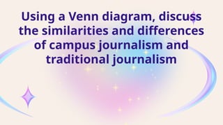 spjQ2w8d2 Basic Journalism for Grade IV- Campus Publication Vs ...