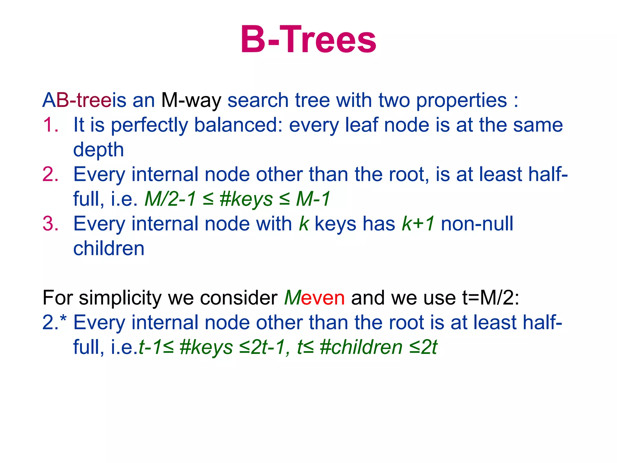 B trees | PPTX