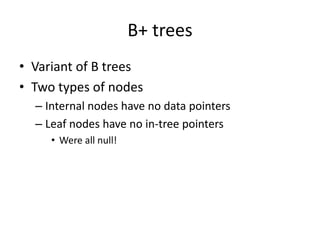 B trees | PPTX