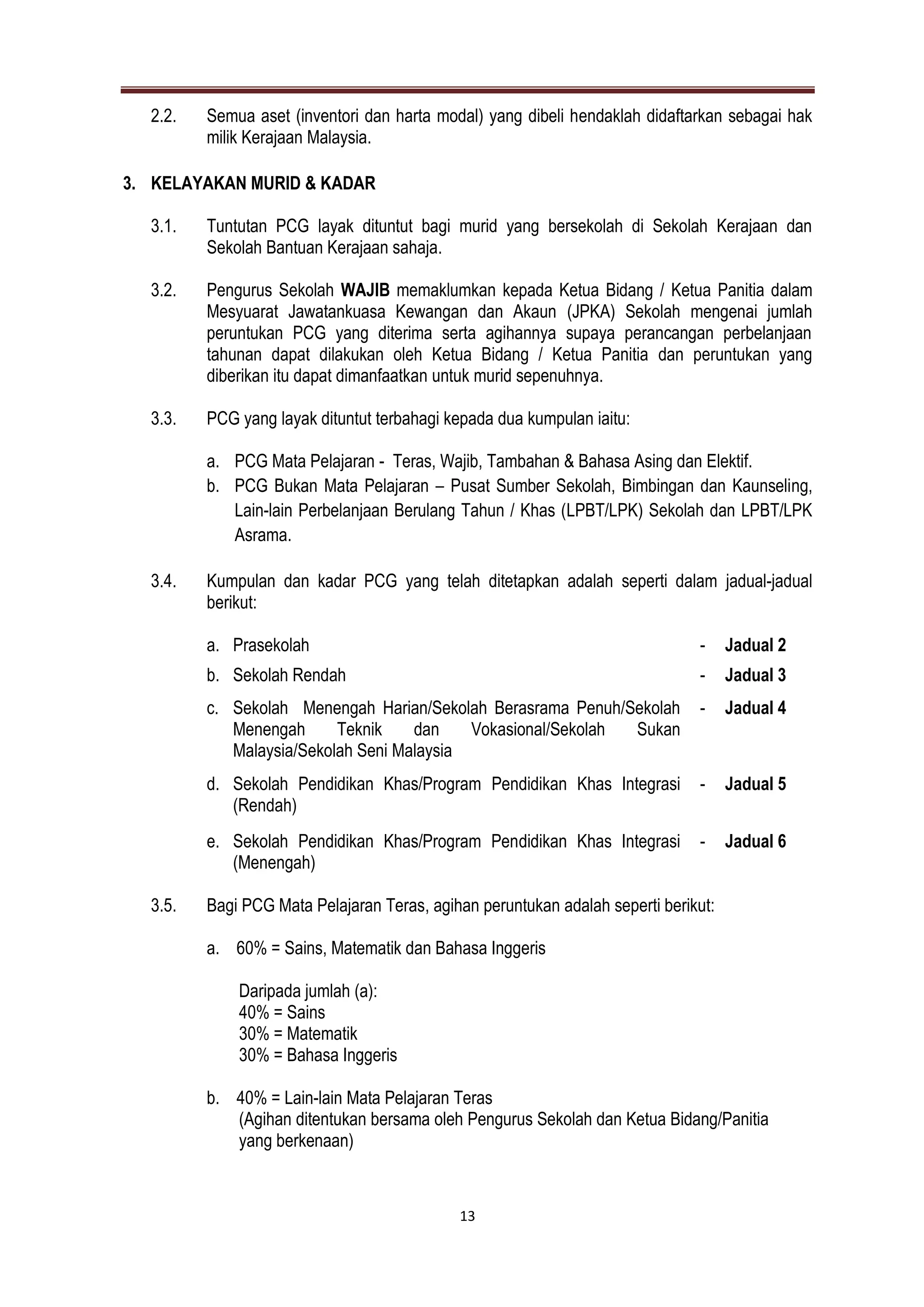 SPK Bil. 8/2012: Garis Panduan Pengurusan Kewangan Peruntukan Bantuan ...