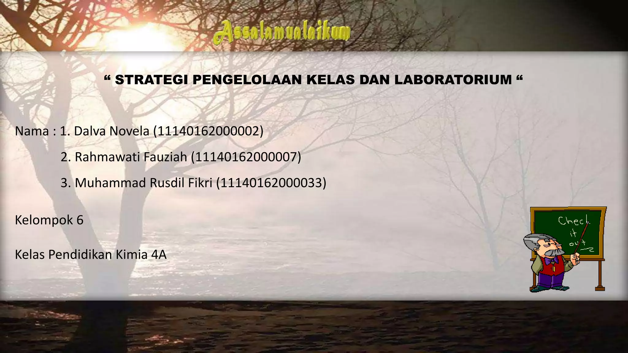 Strategi pengelolaan kelas dan Laboratorium | PPTX