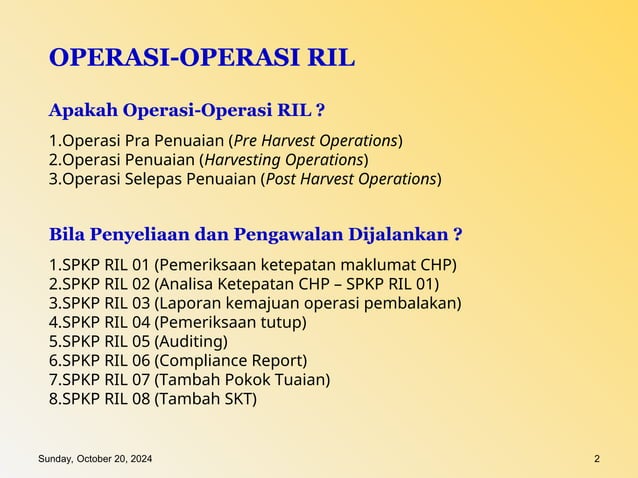 Tatacara Pemantauan Reduced Impact Logging (SPKP RIL).ppt