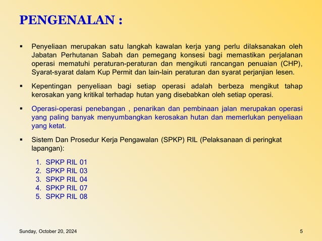 Tatacara Pemantauan Reduced Impact Logging (SPKP RIL).ppt