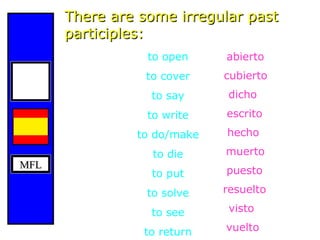 CONJUGAISON ESPAGNOLE | PPT | Free Download