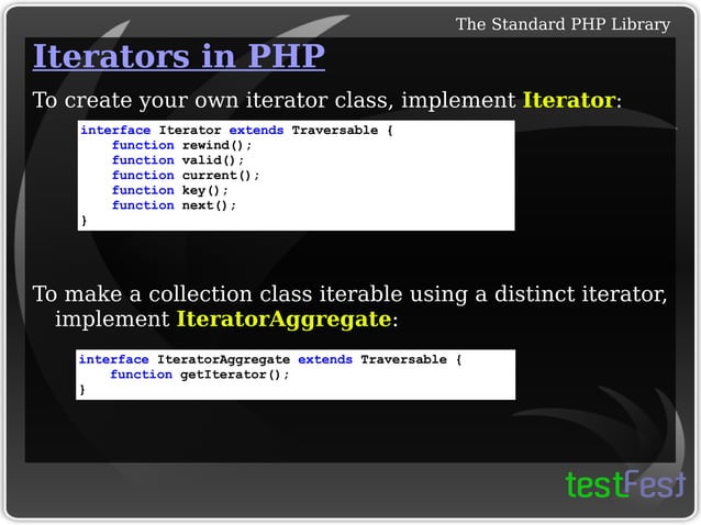 An Introduction to SPL, the Standard PHP Library | ODP