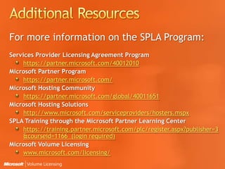Microsoft SPLA Program Via Newlease | PPT
