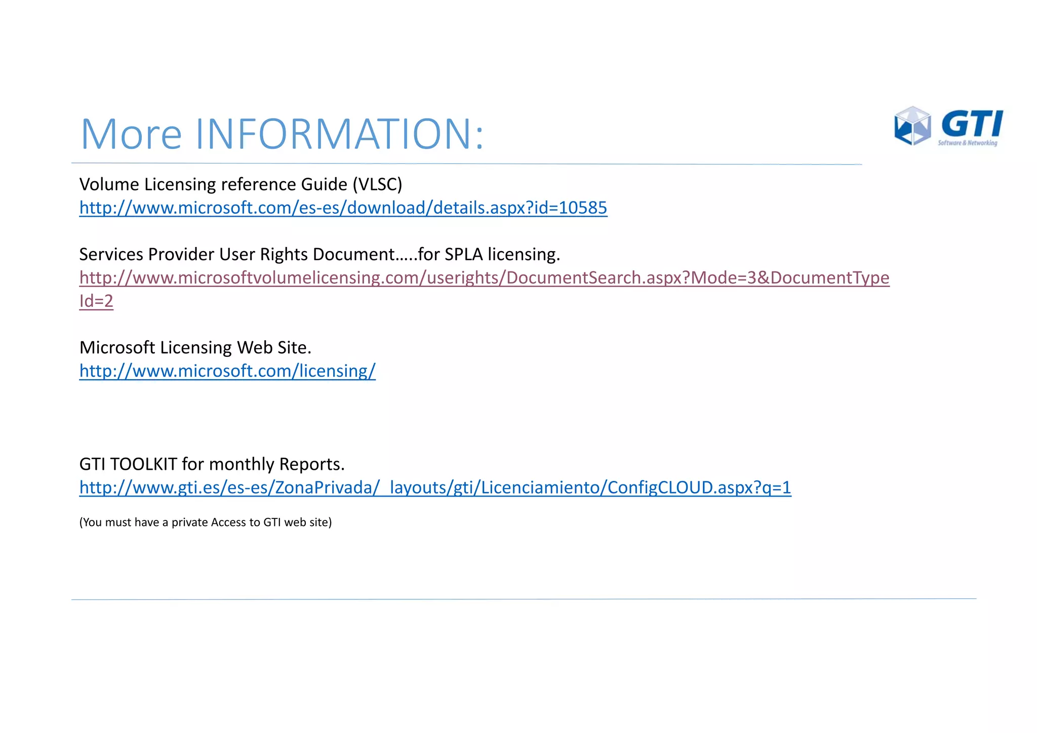 Spla licensing example | PDF