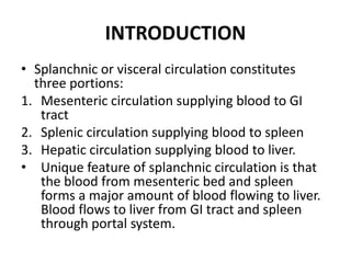 Splanchnic circulation | PPTX