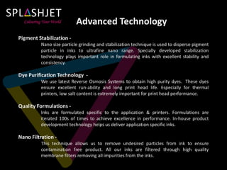 Welcome to Splashjet – High Quality Inkjet Ink, DTG Ink, Sublimation ...