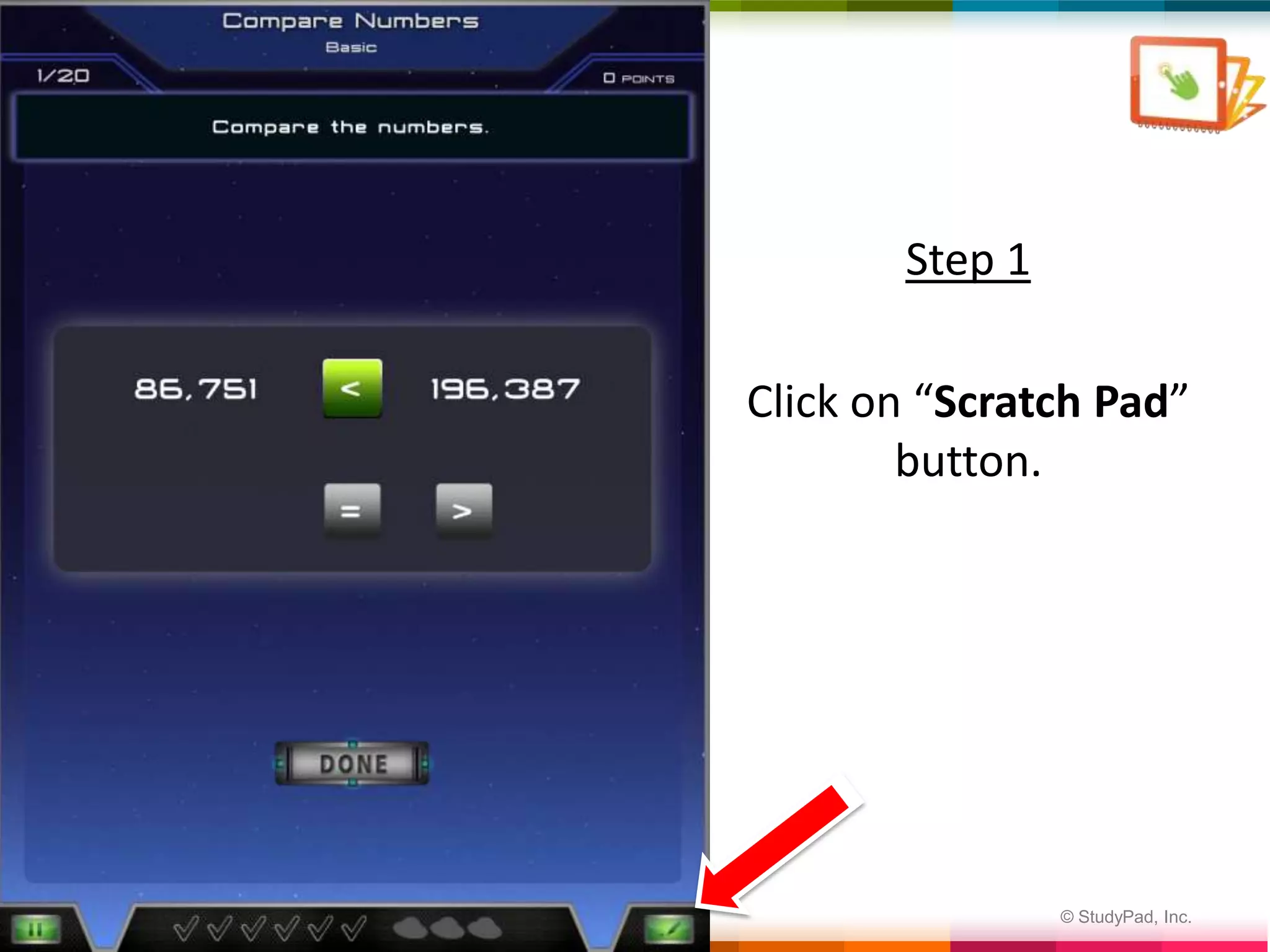 Splash math 4 - How to use the Scratch Pad? | PPT