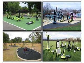 Outdoor exercise trail presentation (Design & research) | PPTX