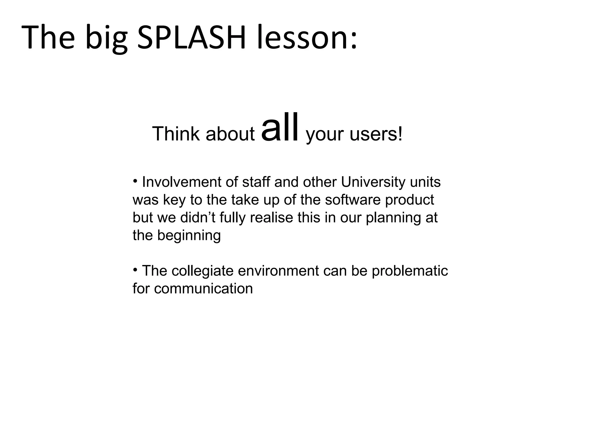 Splash Presentation | PPT