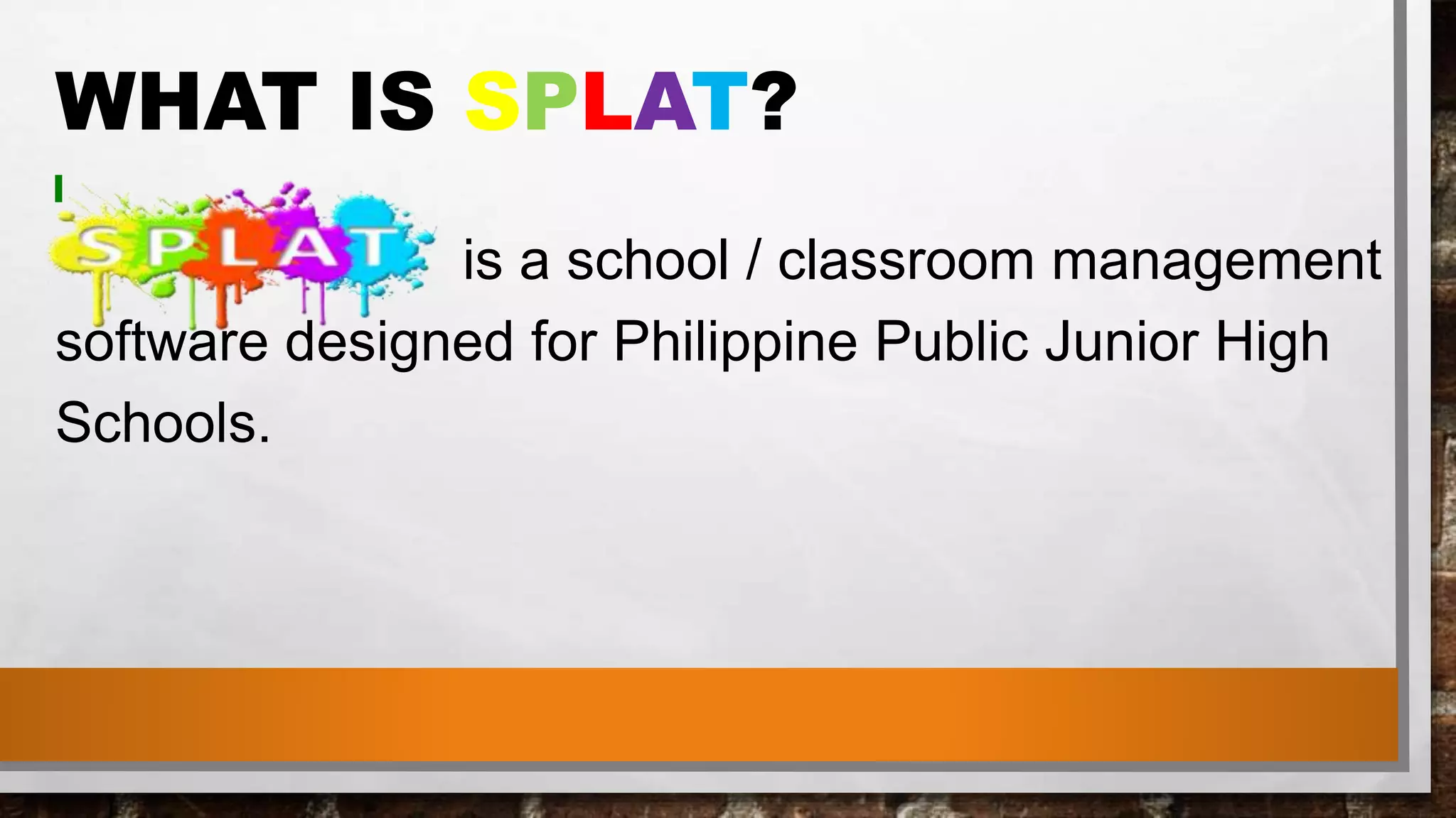 Splat ppt1 | PPTX
