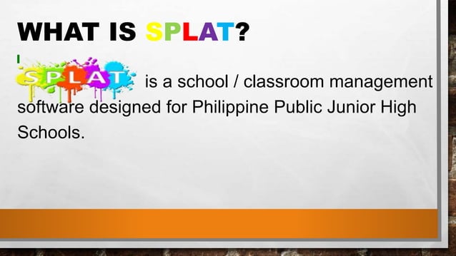 Splat ppt1 | PPTX