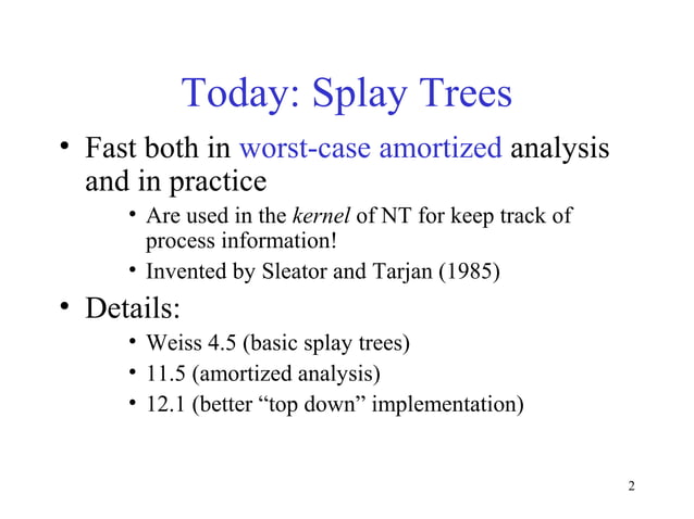 Splay tree | PPT