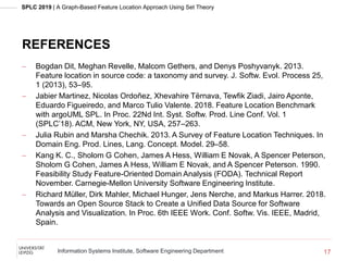 A Graph-based Feature Location Approach using Set Theory [SPLC2019] | PPT