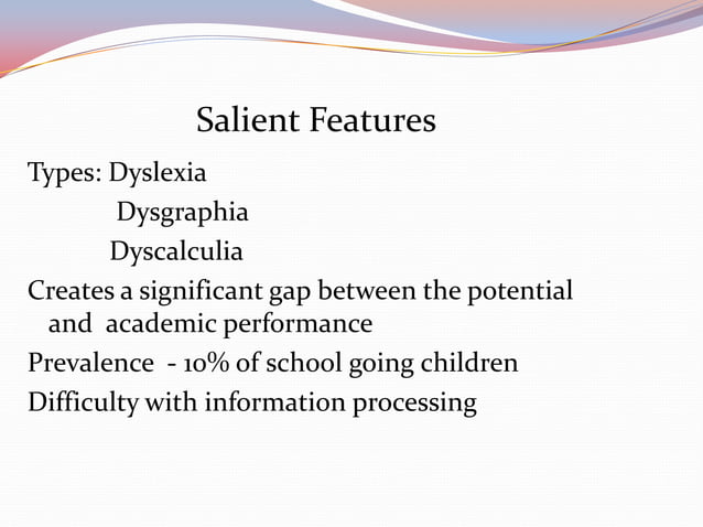 Specific Learning Disability | PPTX