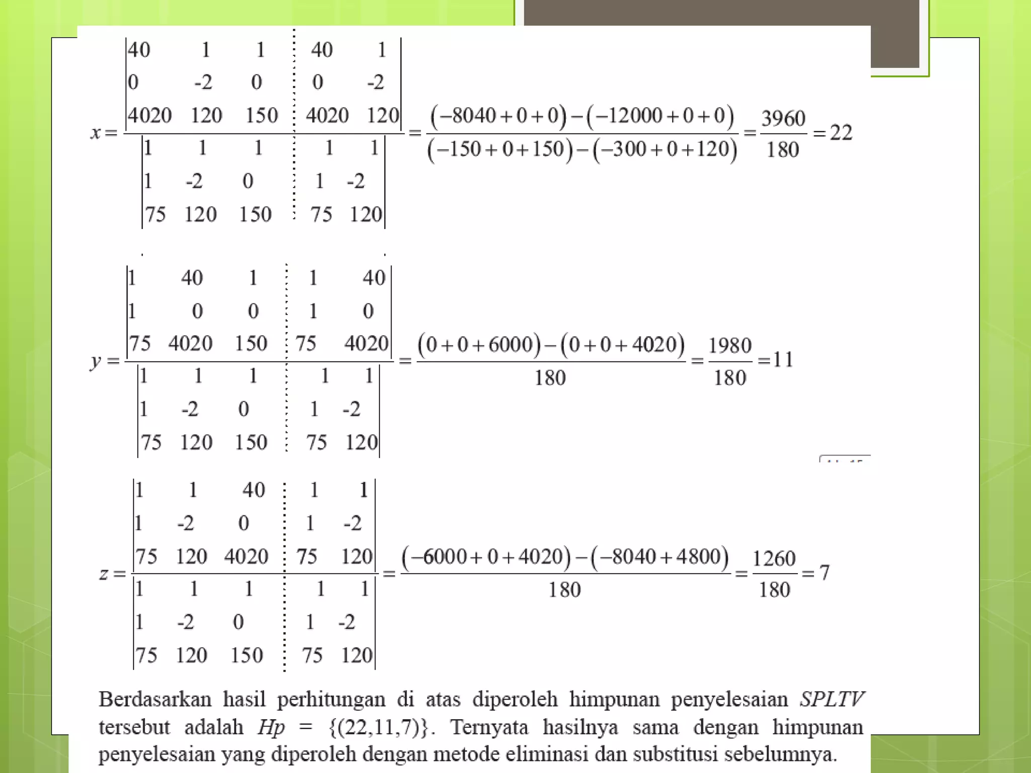 SPLDV & SPLTV (dari Guru). | PDF