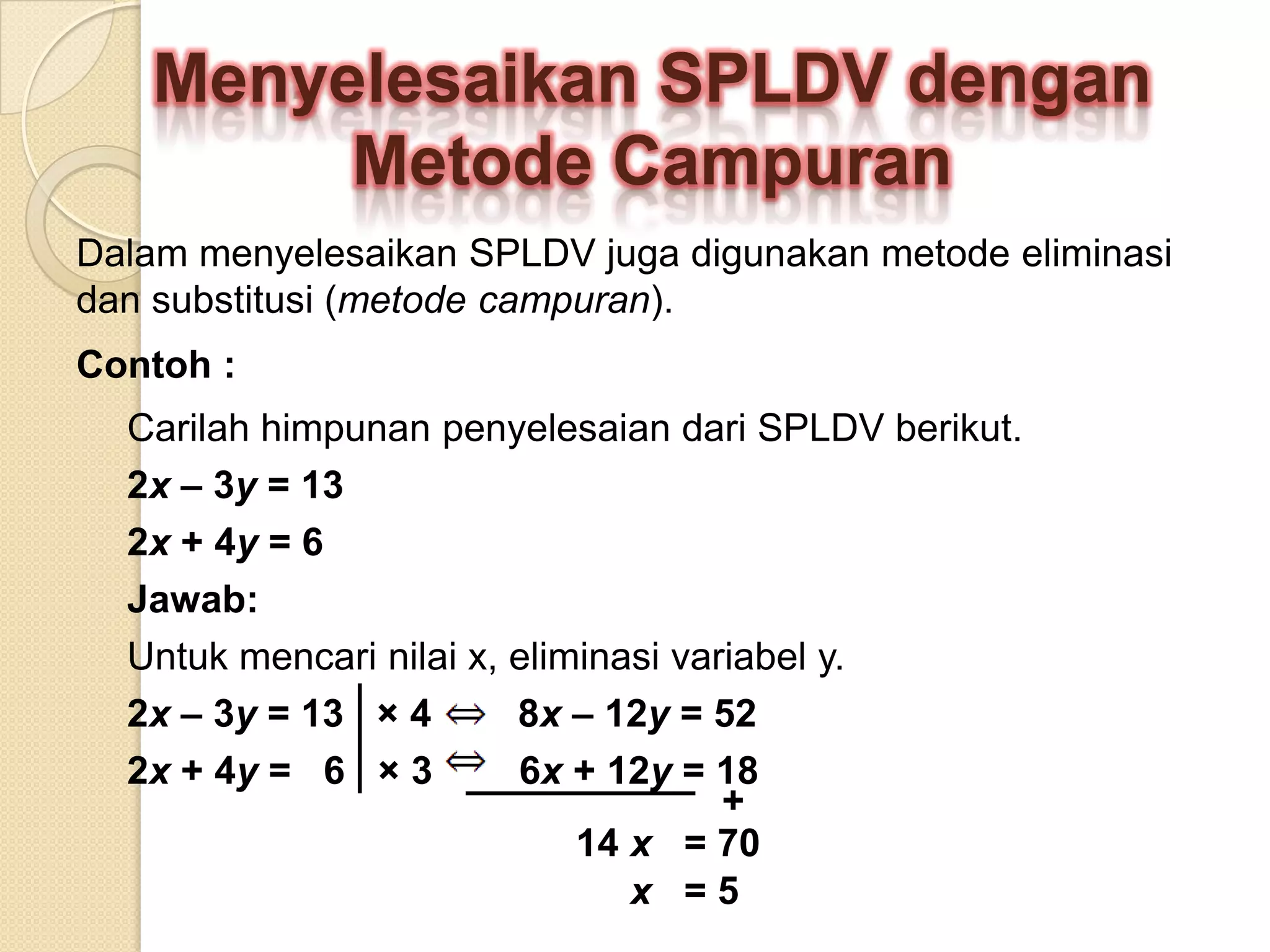 SPLDV dan SPLTV | PPTX