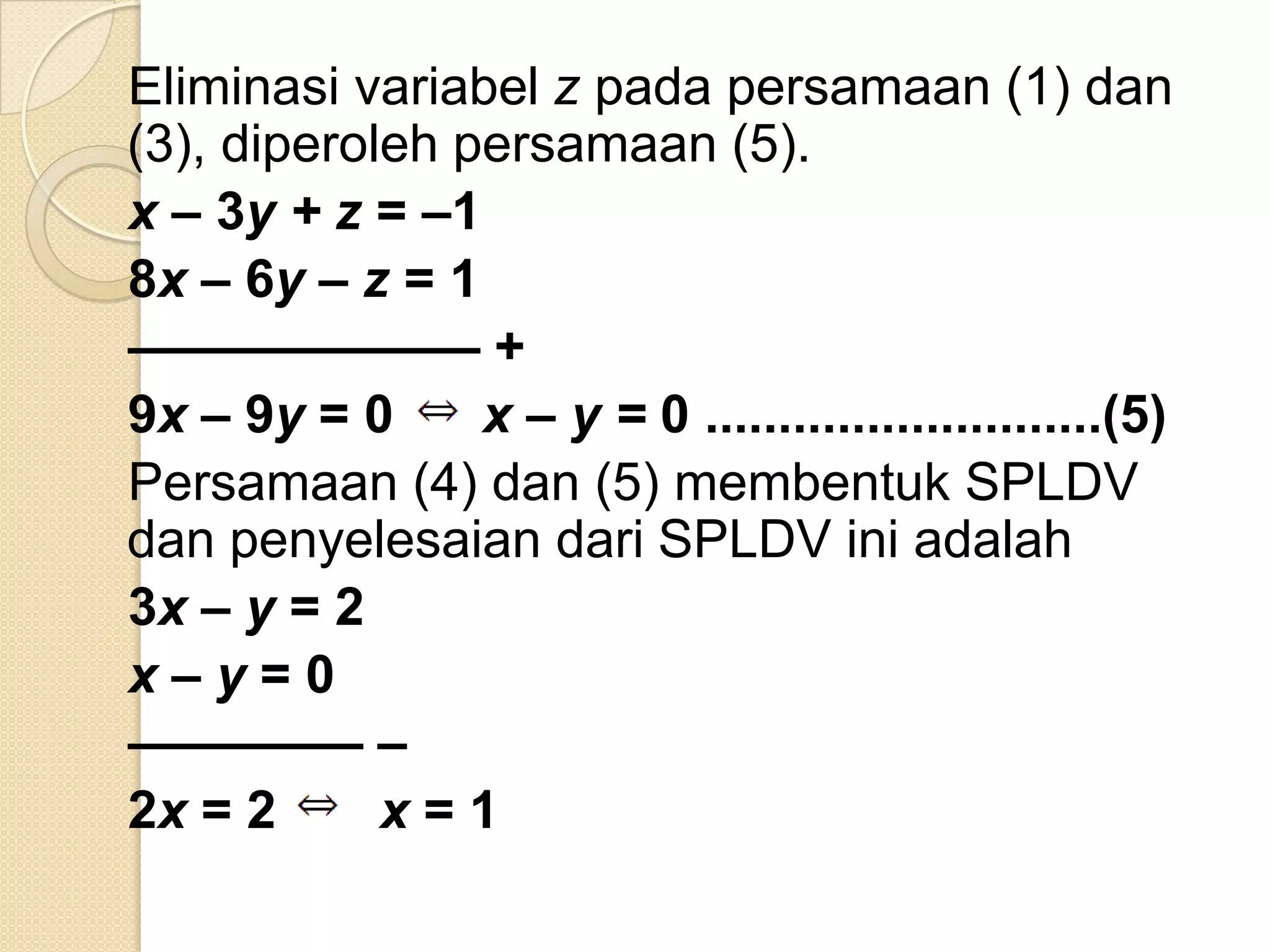 SPLDV dan SPLTV | PPTX