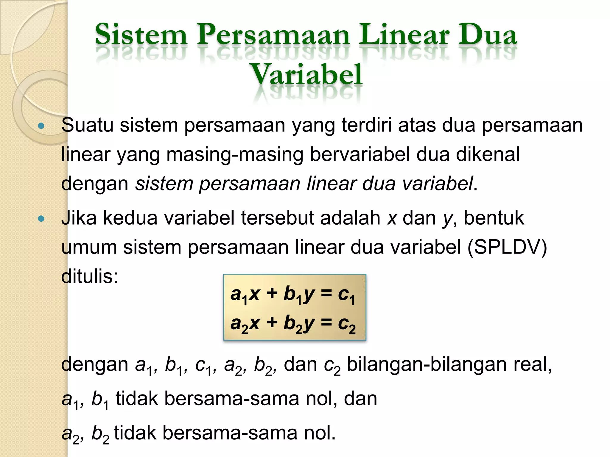 SPLDV dan SPLTV | PPTX
