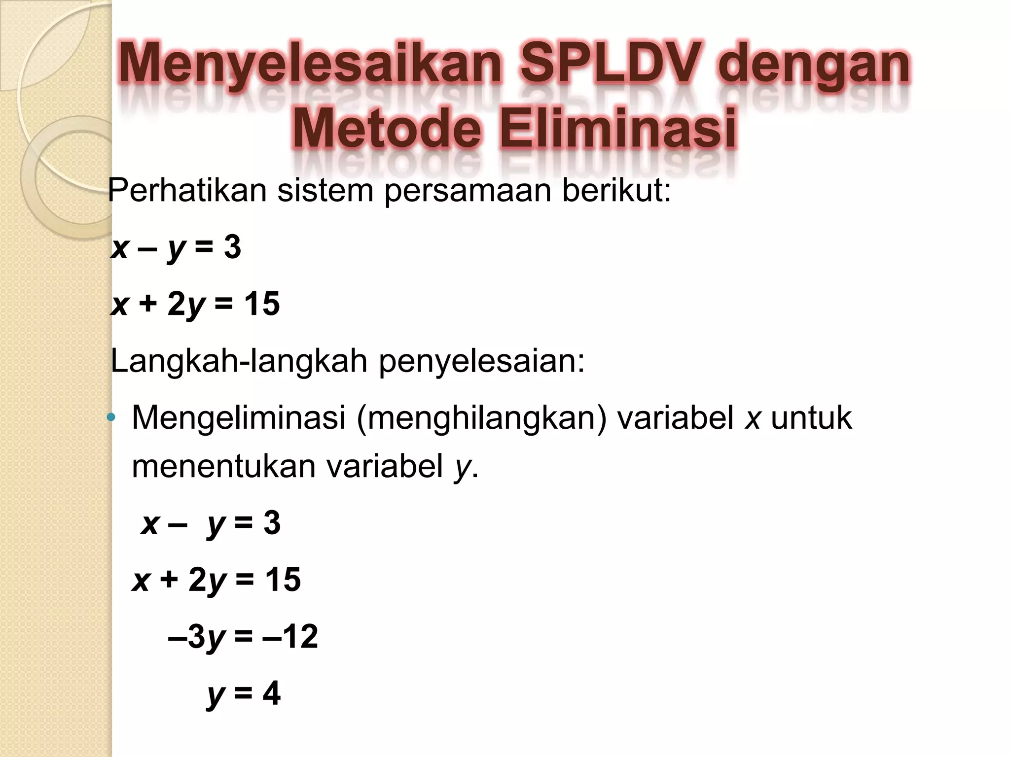 SPLDV dan SPLTV | PPTX