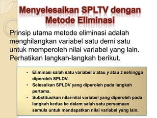 SPLDV dan SPLTV | PPTX