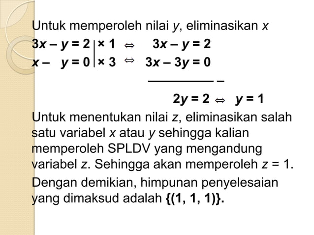 SPLDV dan SPLTV | PPTX