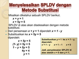 SPLDV dan SPLTV | PPTX