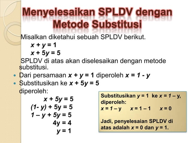 SPLDV dan SPLTV | PPTX
