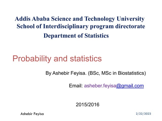 Statistics and probability Lecture Notes 5 (Chapters 1–8).pdf | Physics ...