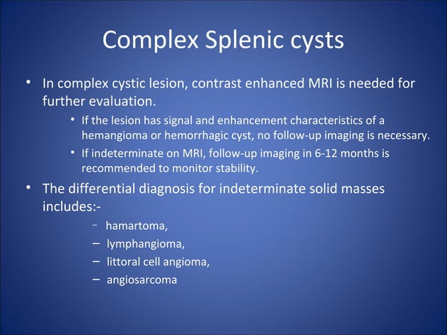Spleen; Imaging Anatomy, Investigations and Pathology | PPT
