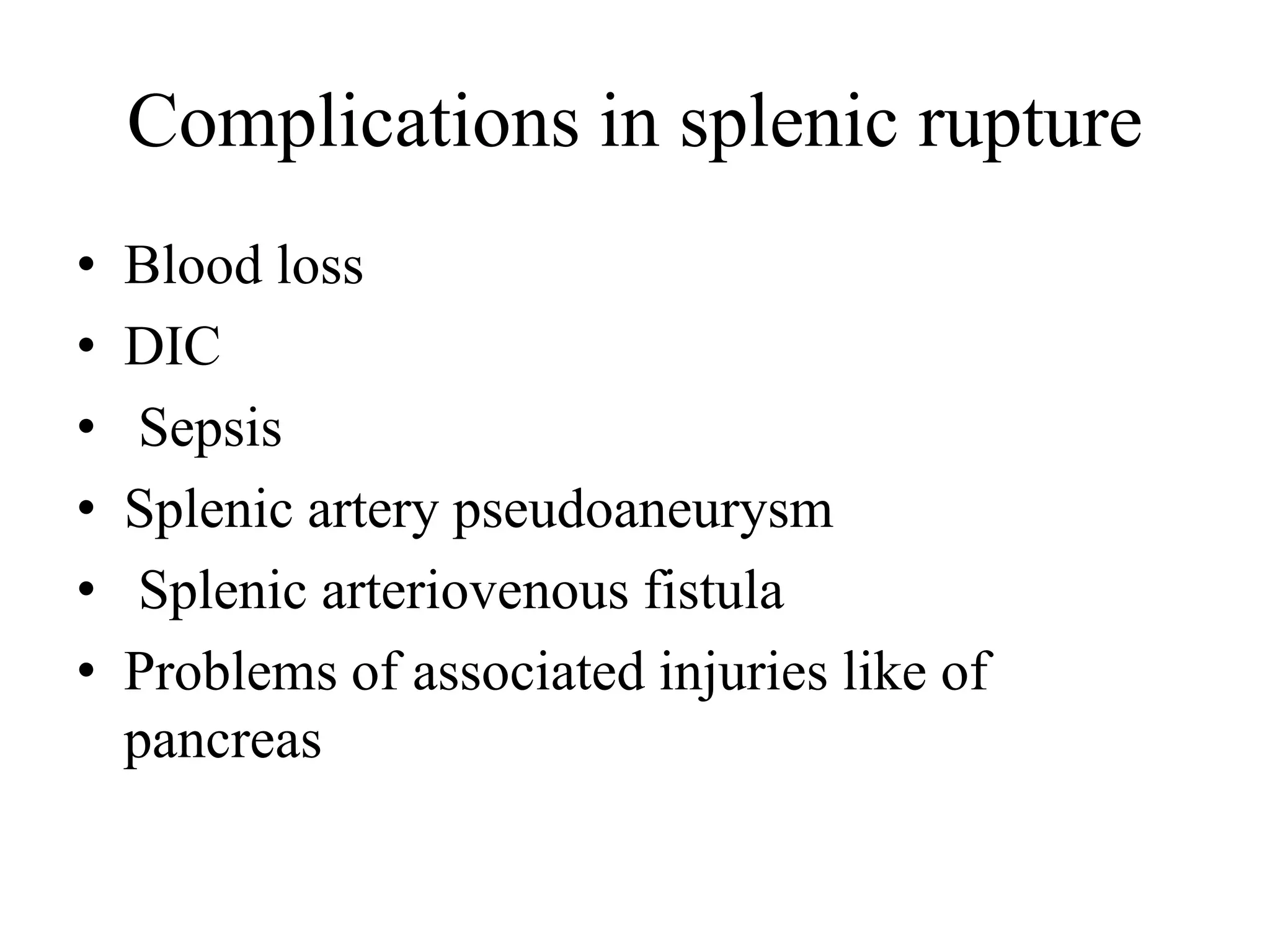 splenic injury | PPTX