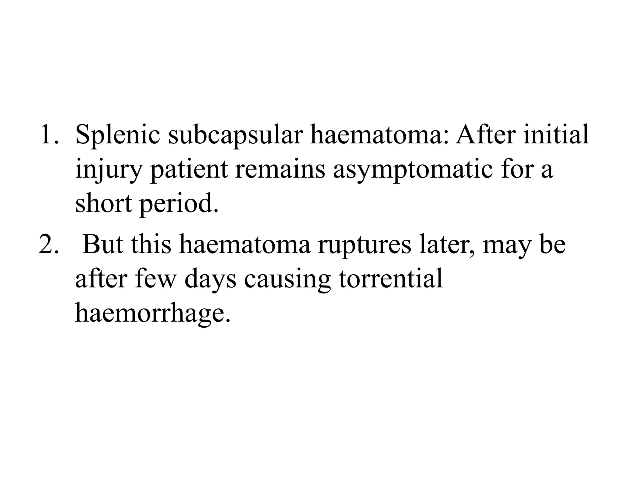 splenic injury | PPTX