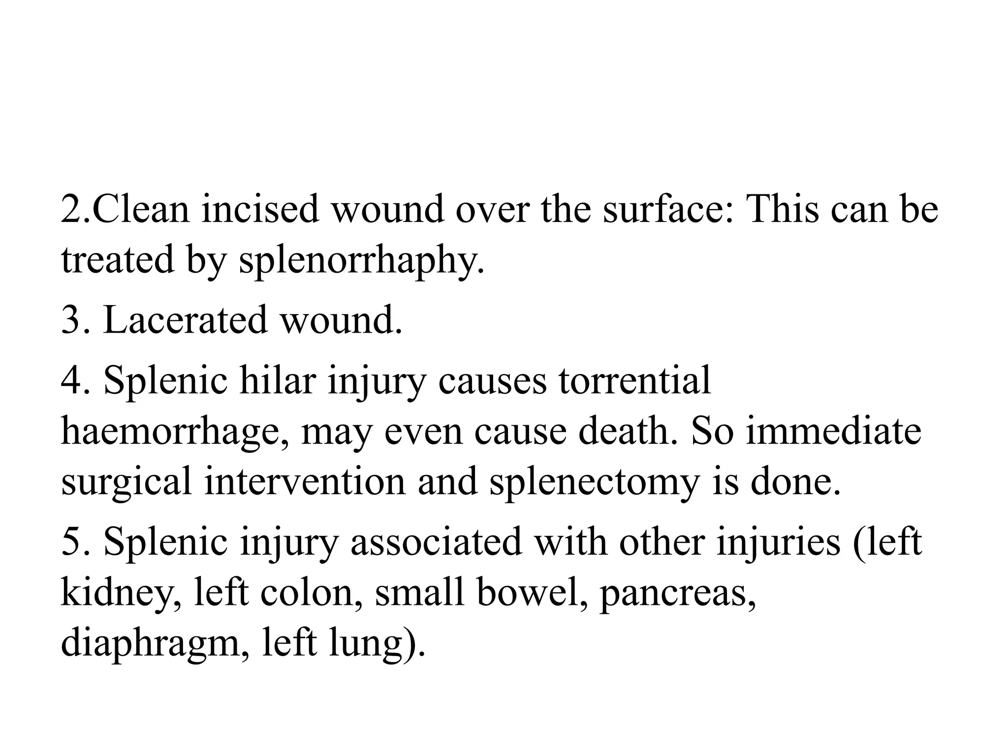 splenic injury | PPTX