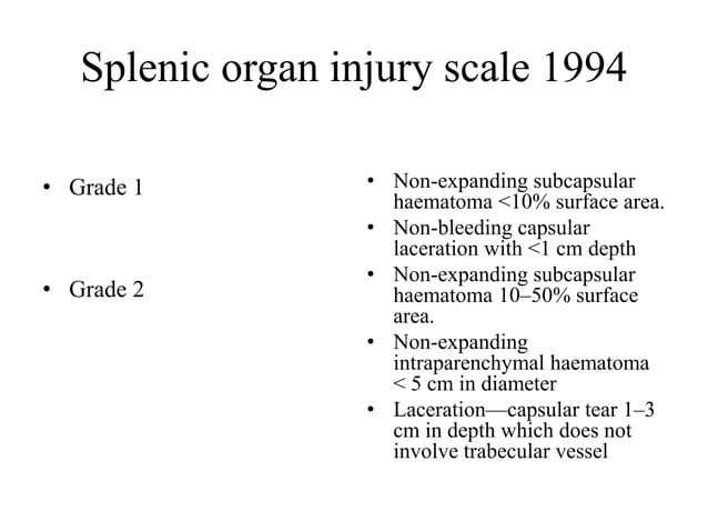 splenic injury | PPTX