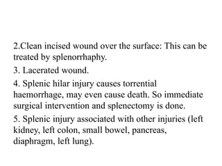 splenic injury | PPTX