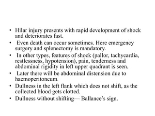 splenic injury | PPTX
