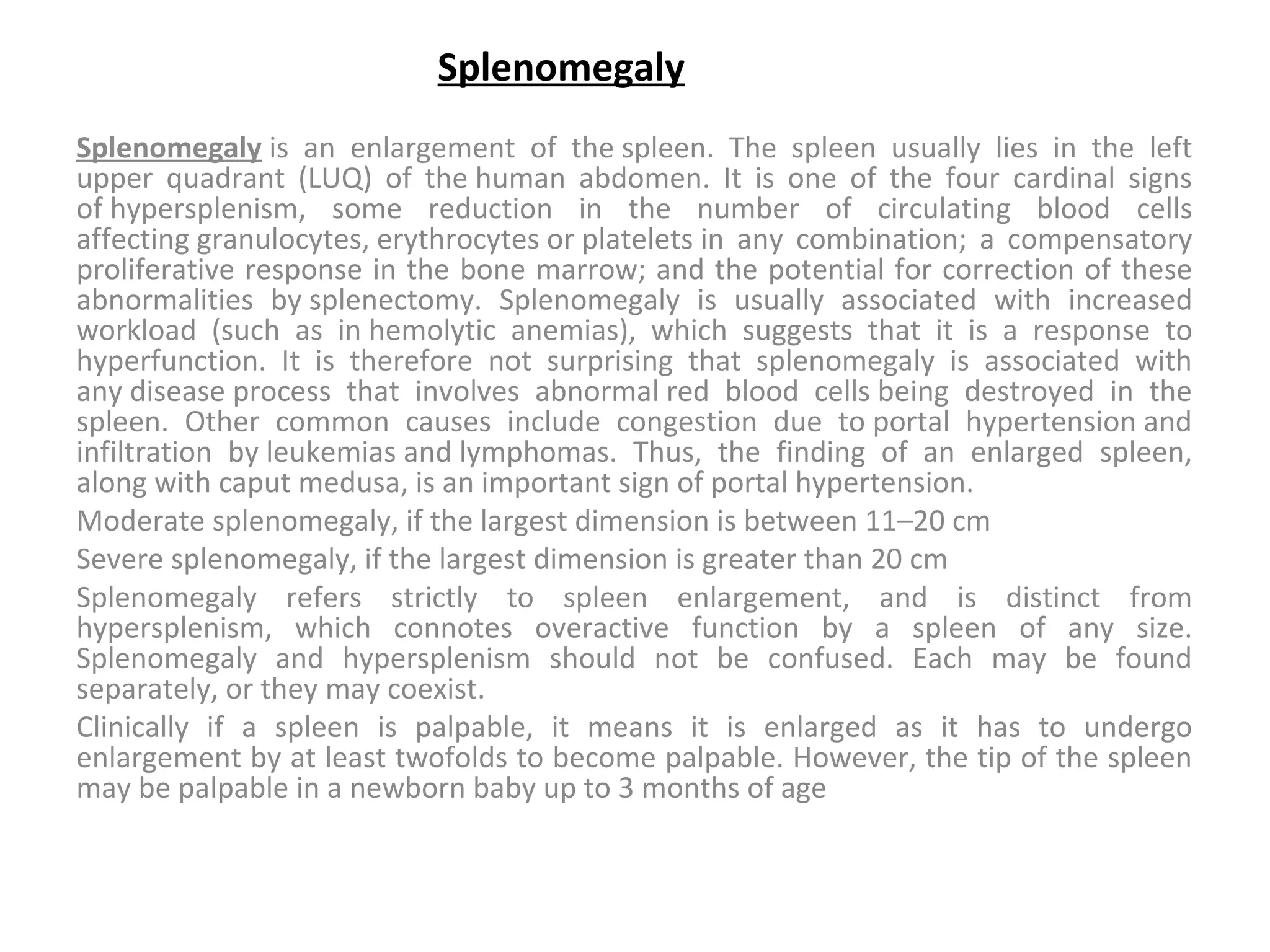 SPLENOMEGALY | PPT