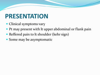 Spleenectomy | PPTX