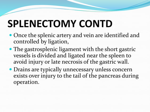 Spleenectomy | PPTX | Death, Injury, or Military Conflict | Sensitive ...