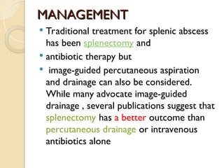Spleenic abscess.ppt KIU teaching hospital | PPT