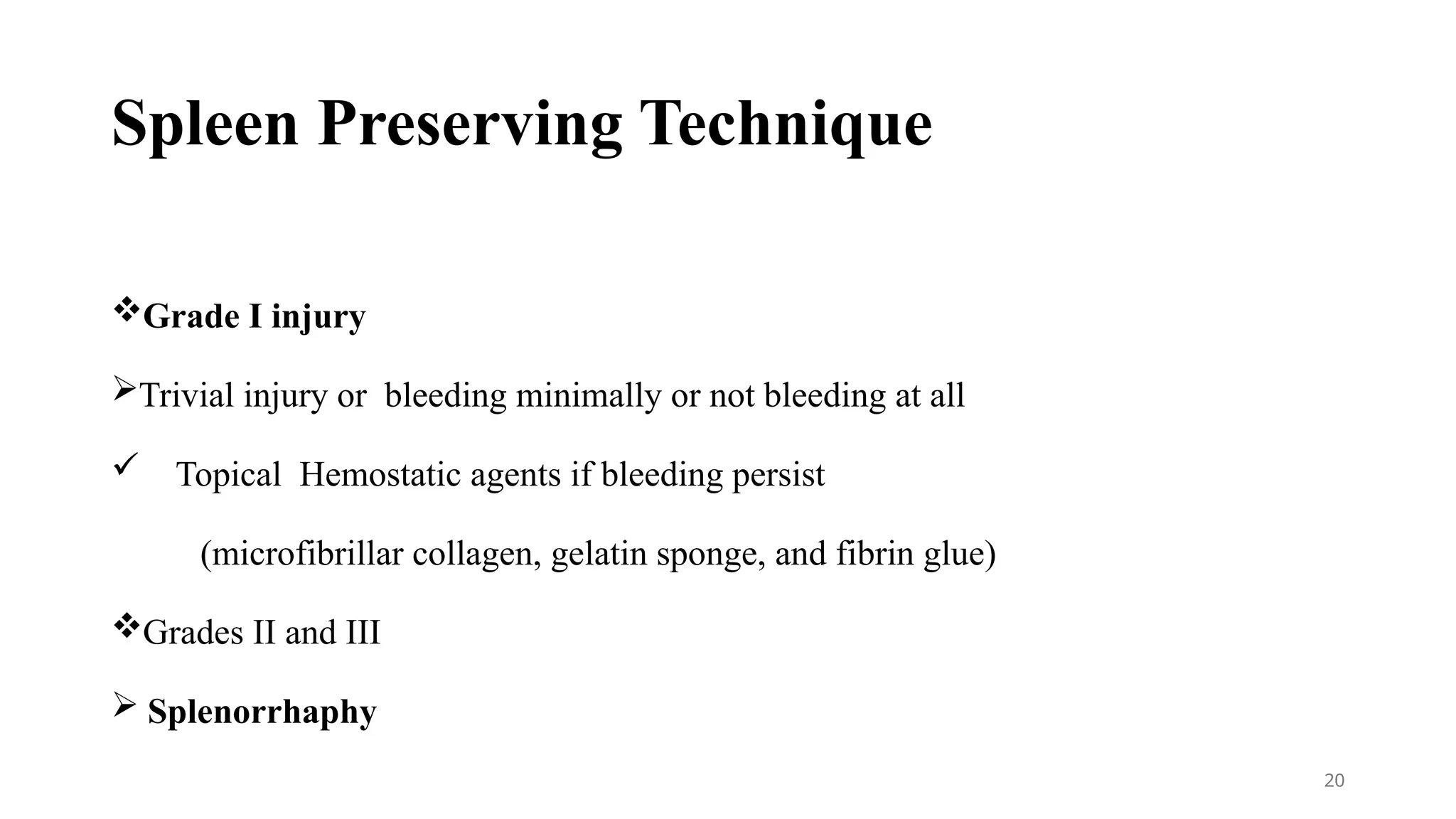 splenic injury power point presentations | PPTX
