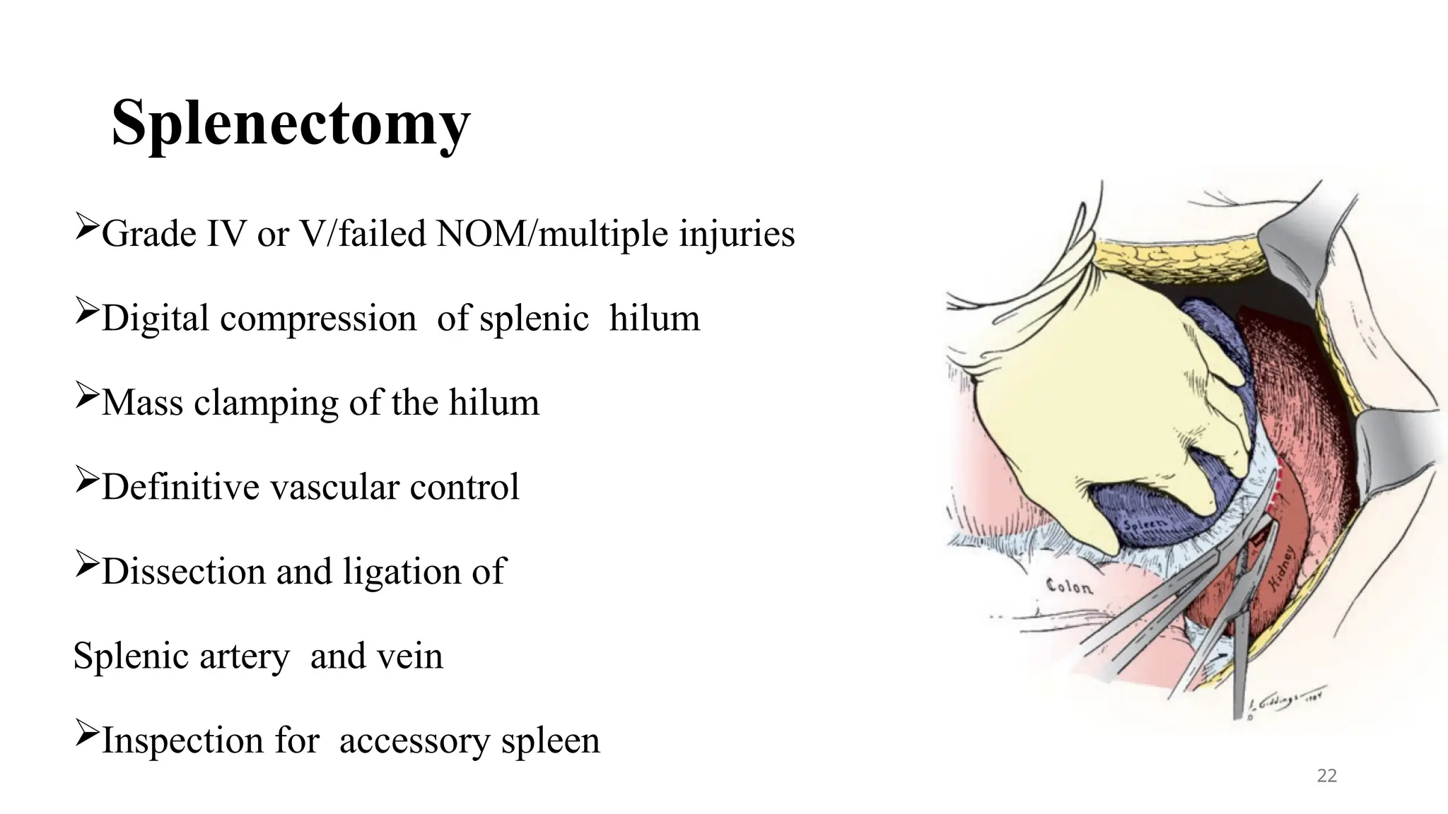 splenic injury power point presentations | PPTX