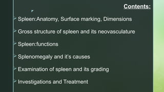 spleen medicine and it's Examination.pptx