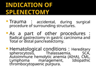 SPLEENOMEGALY enumerate various causes.pptx