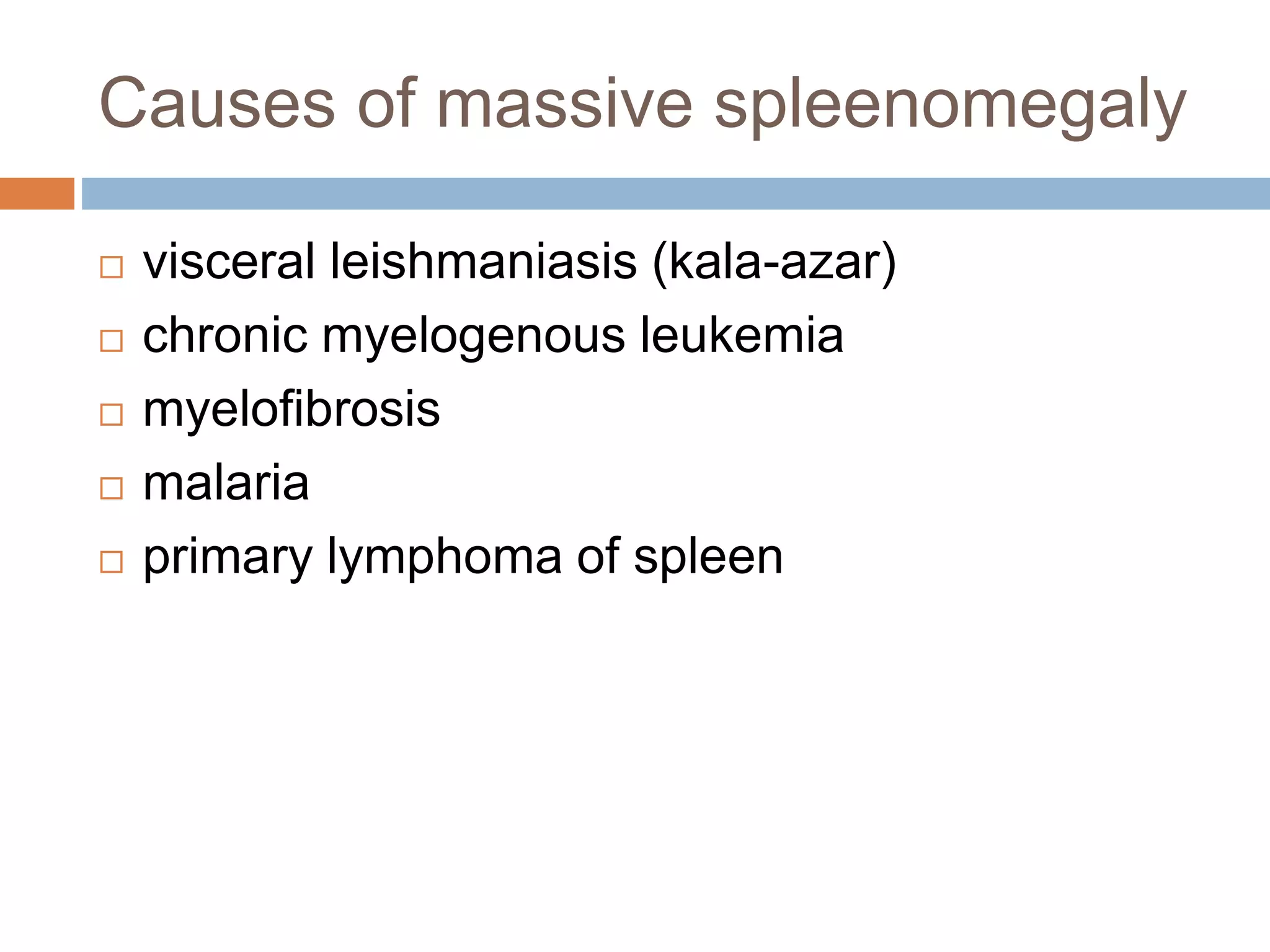 Spleenomegaly & hypersplenism etiology pathogenesis and surgical ...