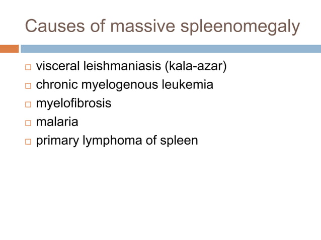 Spleenomegaly & hypersplenism etiology pathogenesis and surgical ...